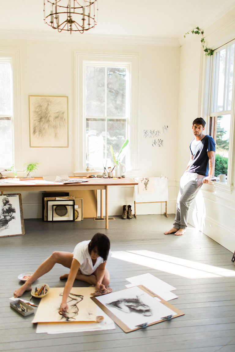 Artist Studio Intimate Engagement Session - Utterly Engaged